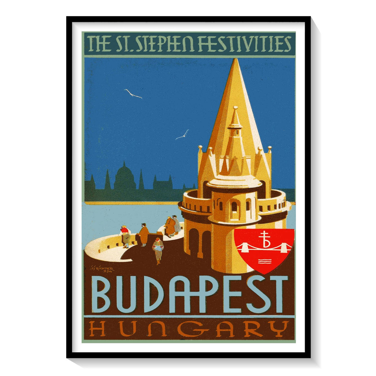 Buy budapest Travel Poster Art & Prints Online India at Best Price ...