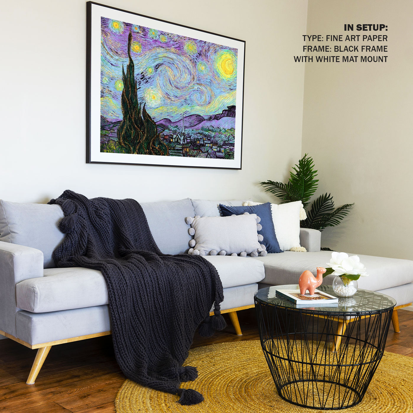 The Starry Night vintage Pop Painting & Wall Art Print by Van Gogh ...