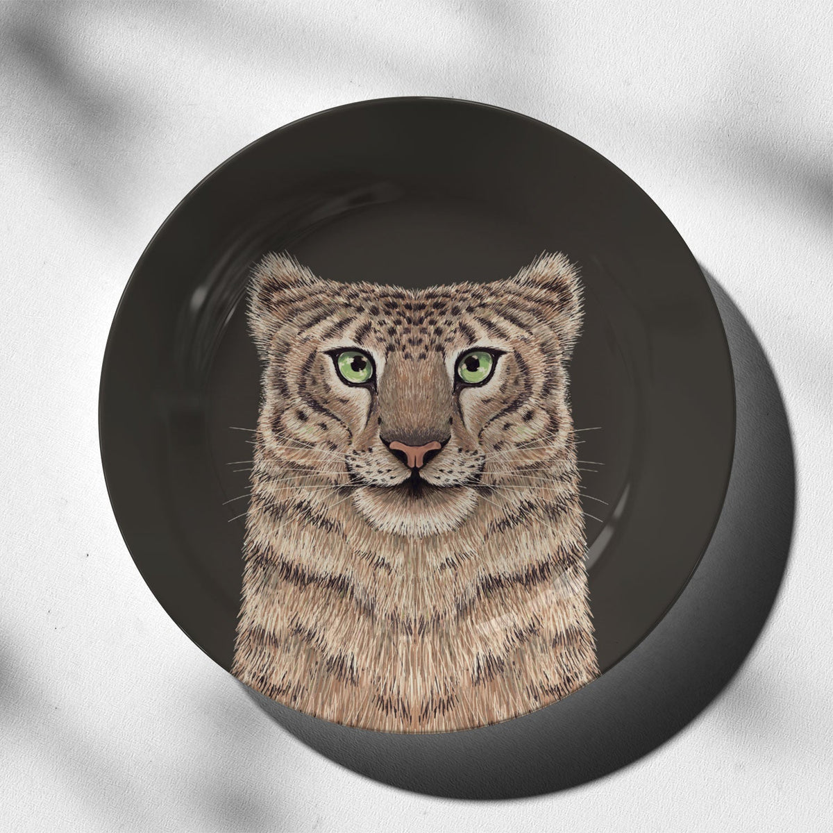Rohan Dahotre Snow Leopard: Buy Premium Quality Decorative Art Plates ...