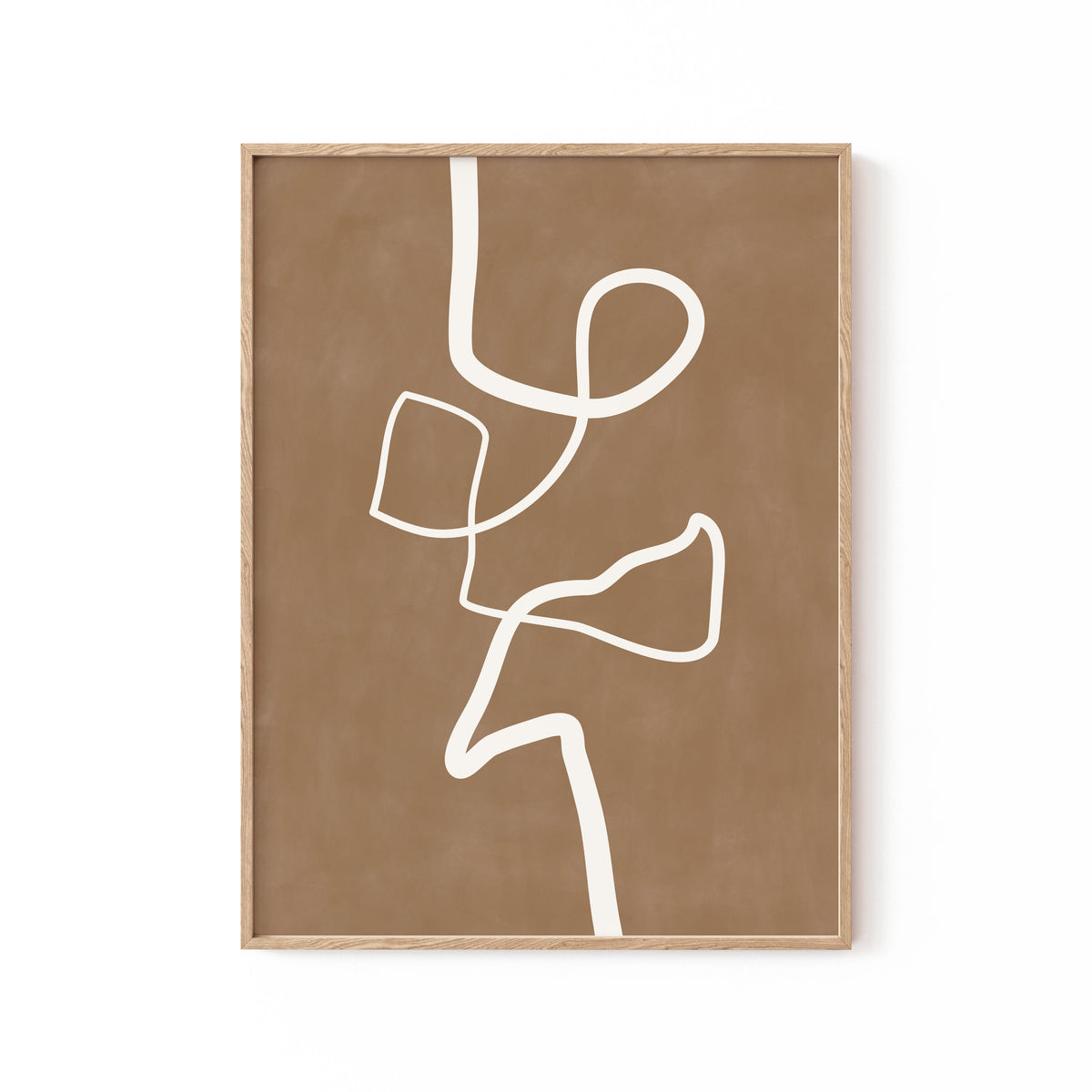 Buy Brown Single Line Artwork Wall Art Online at Best Price – Dessine Art