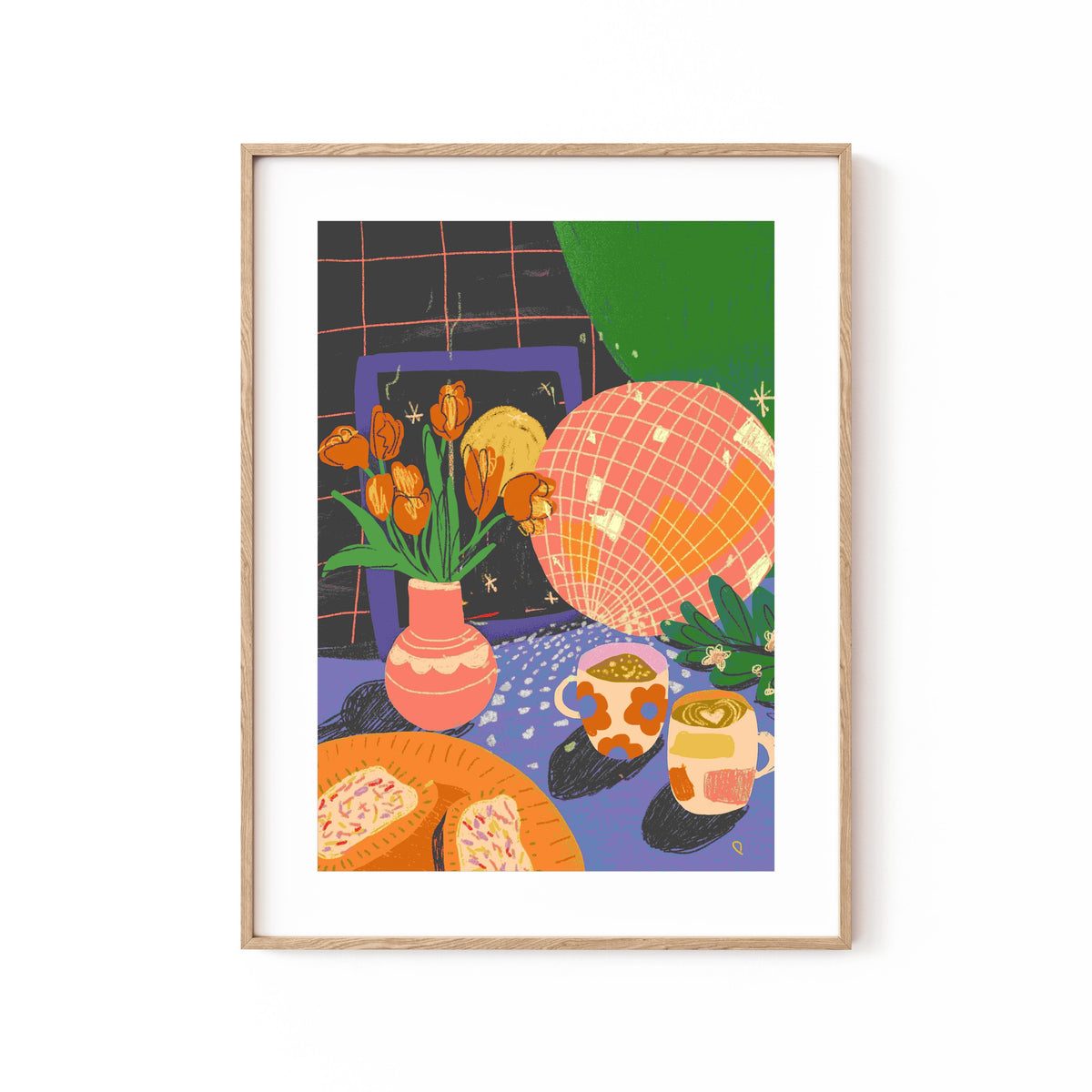 Buy Disco tea Wall Art Online at Best Price – Dessine Art