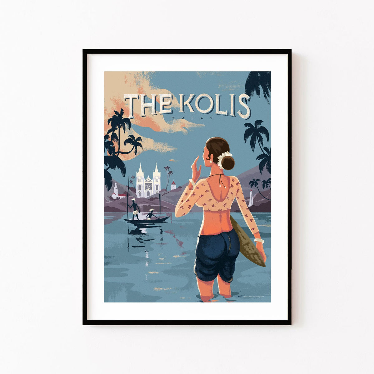 Buy KOLIS Bombay India Travel Poster Online at Best Price – Dessine Art