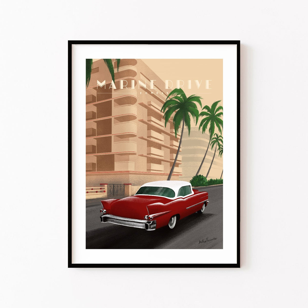 Buy MARINE DRIVE Bombay Classics India Travel Poster Online at Best ...