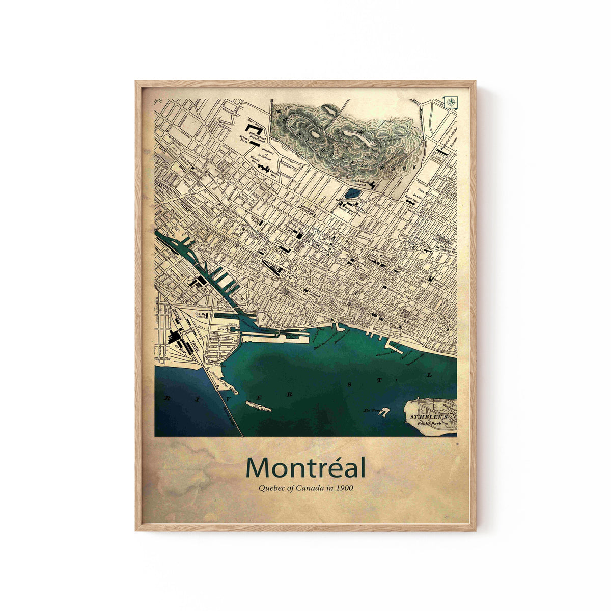 Buy Montreal map Wall Art Online at Best Price – Dessine Art