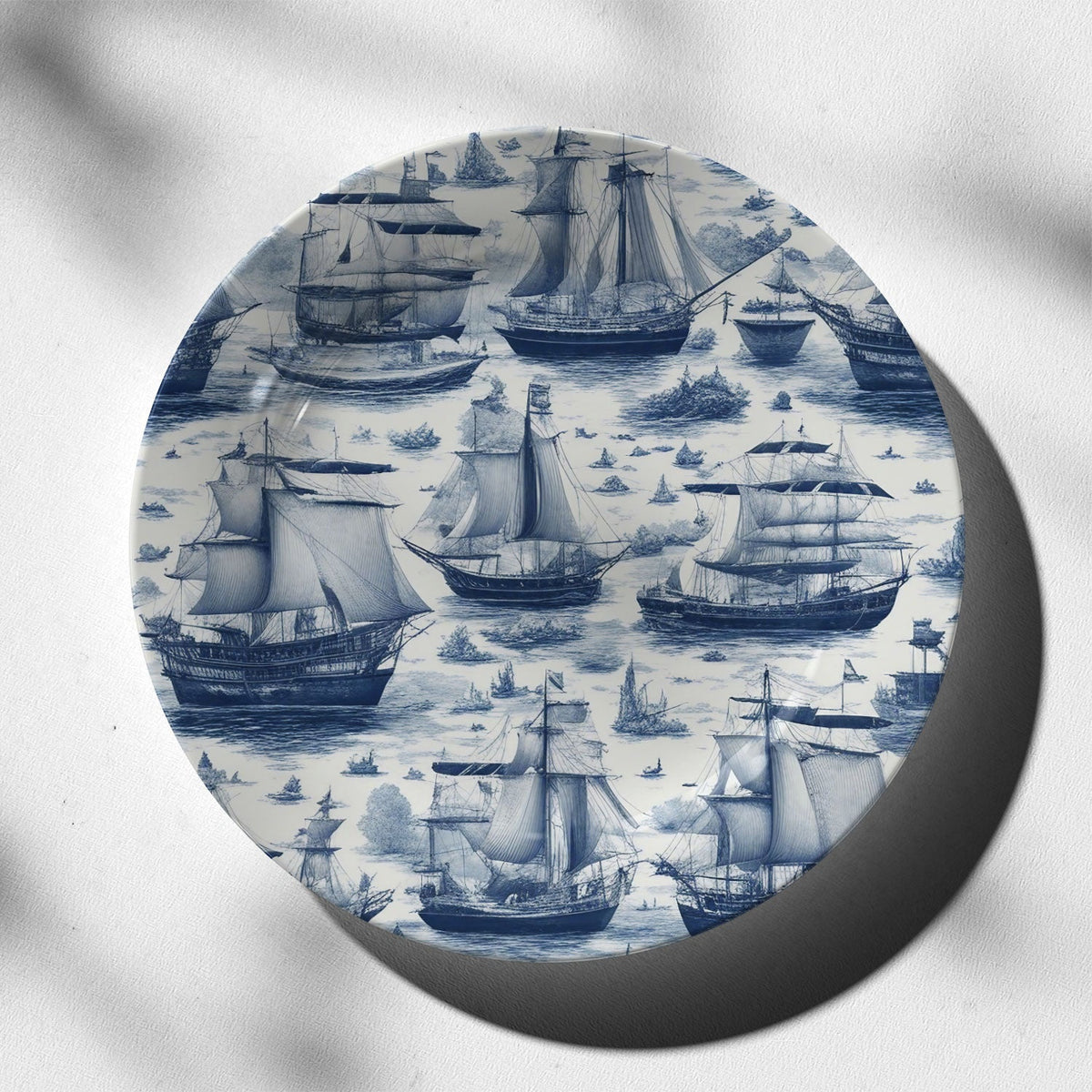 Nautical toile de jouy: Buy Premium Quality Decorative Art Plates ...