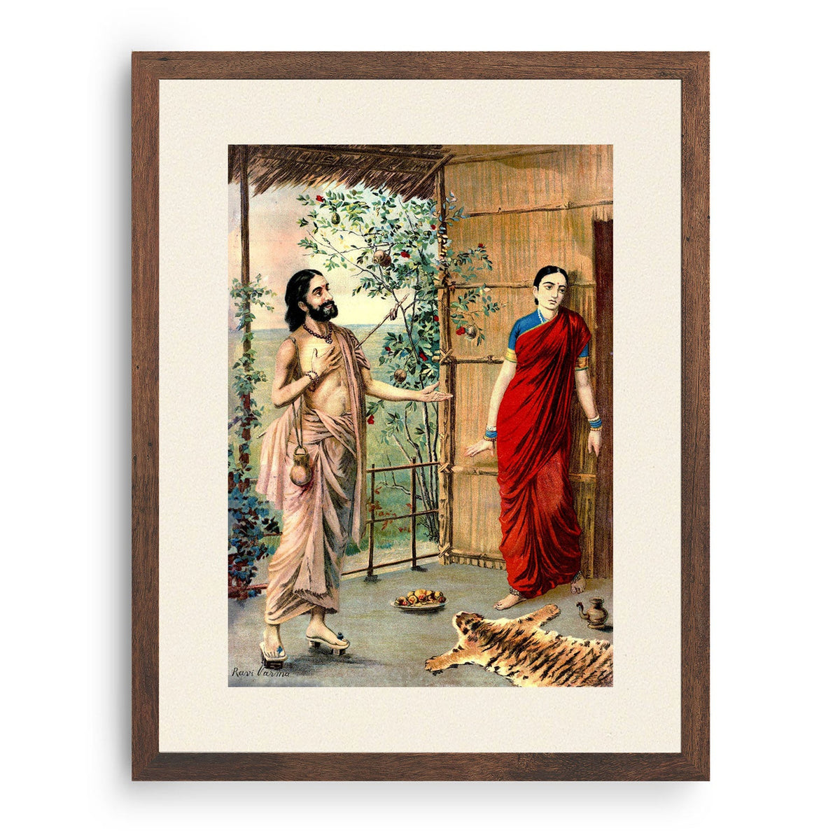 Buy Ravan and Sita 1910 by Raja Ravi Varma Painting Online at Best ...