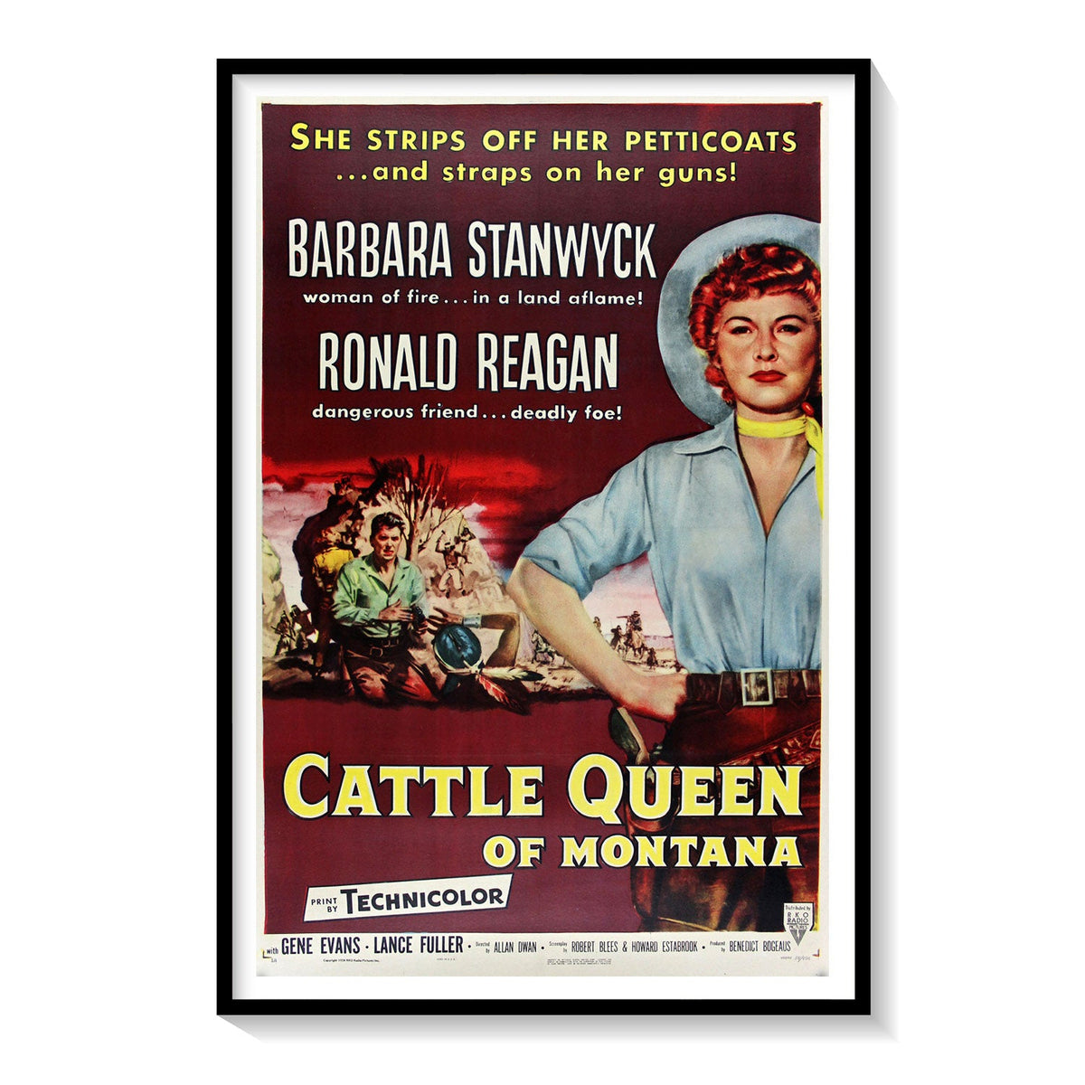 Cattle Queen of Montana Old Movie Poster: Buy Movie Posters Online ...