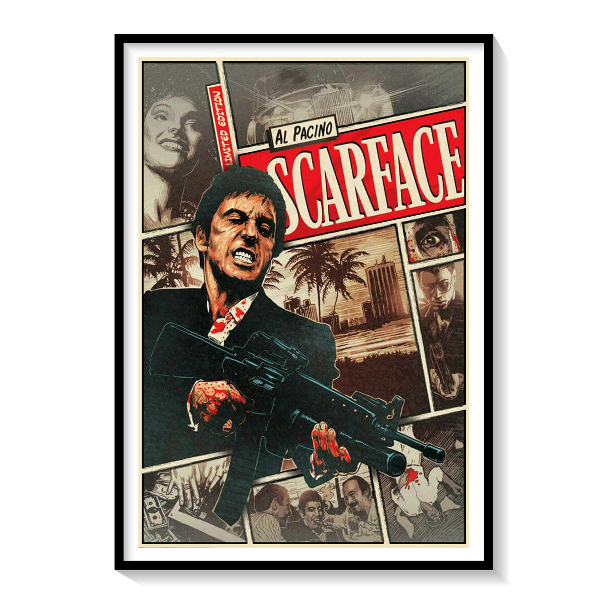 Scarface (1983) (1) Movie Poster: Buy Hollywood & Famous Movie Posters ...