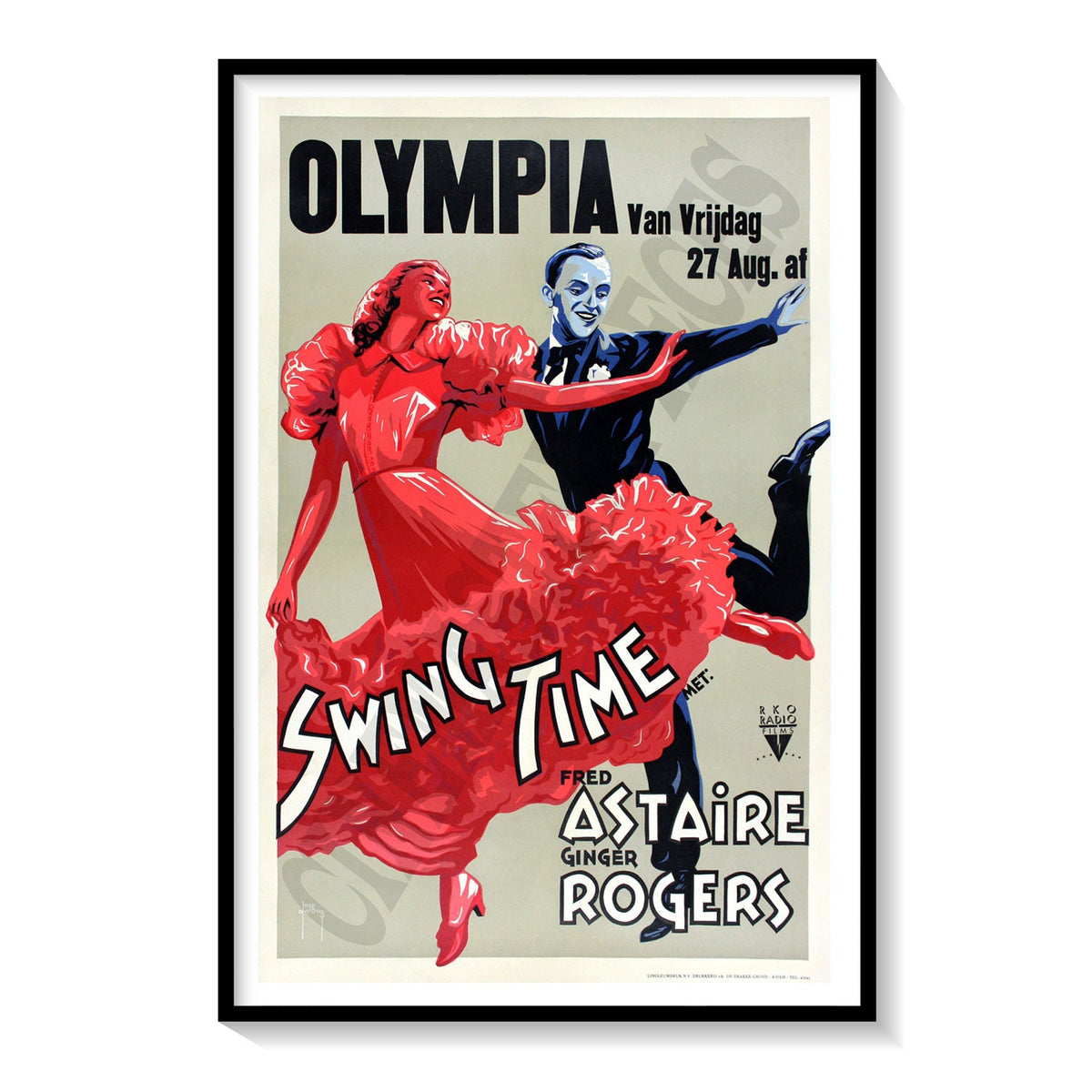 Swing Time Old Movie Poster: Buy Movie Posters Online – Dessine Art