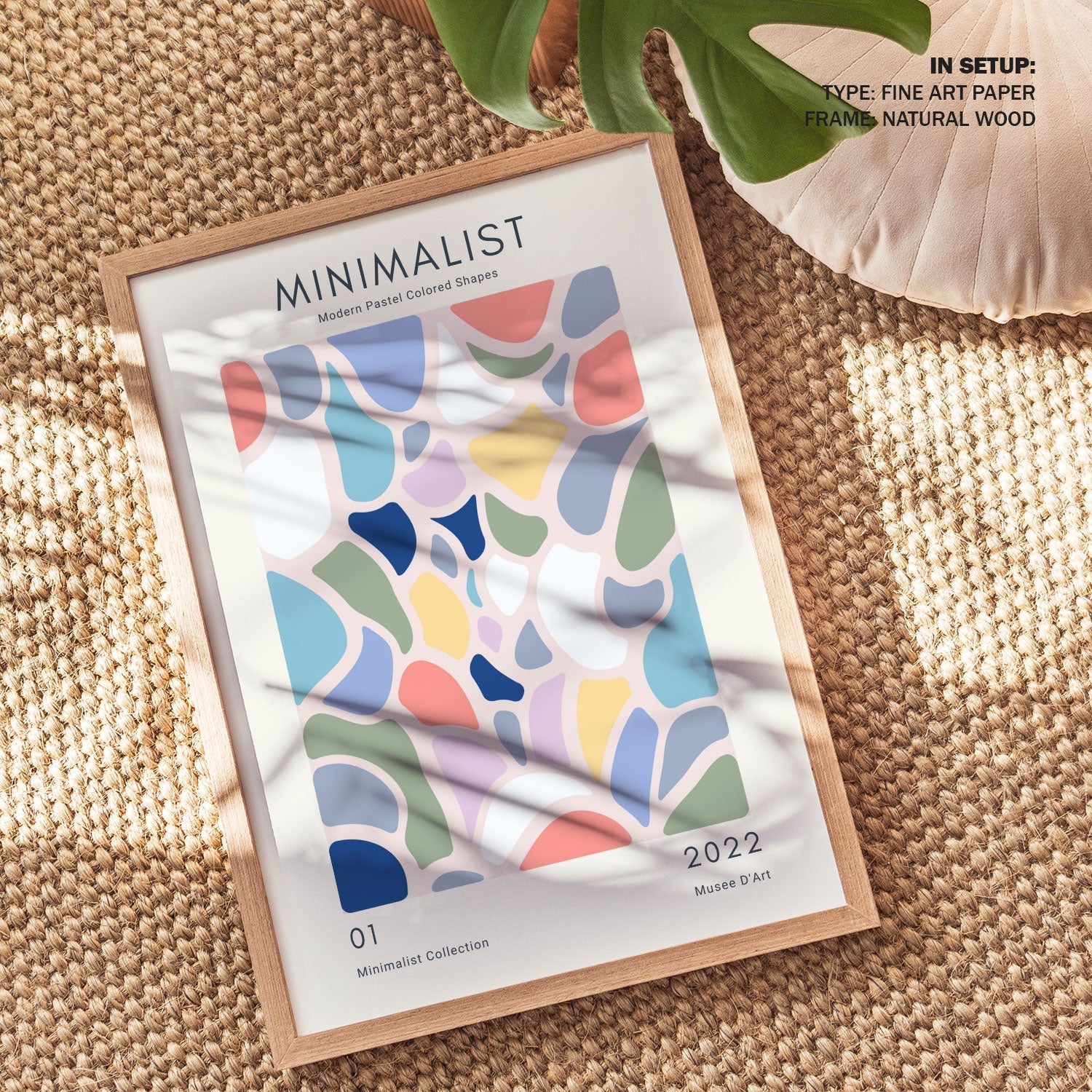 Pastel Multicolored Poster: Buy Best Framed Minimalist Art Painting ...