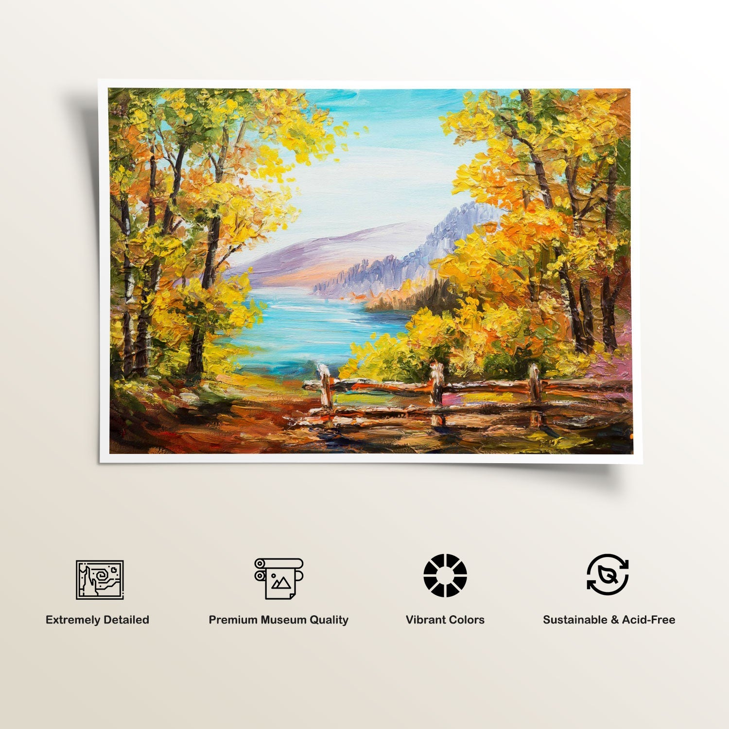 Buy Lanscape Colorful Art Landscape Art Paintings & Prints Online India ...