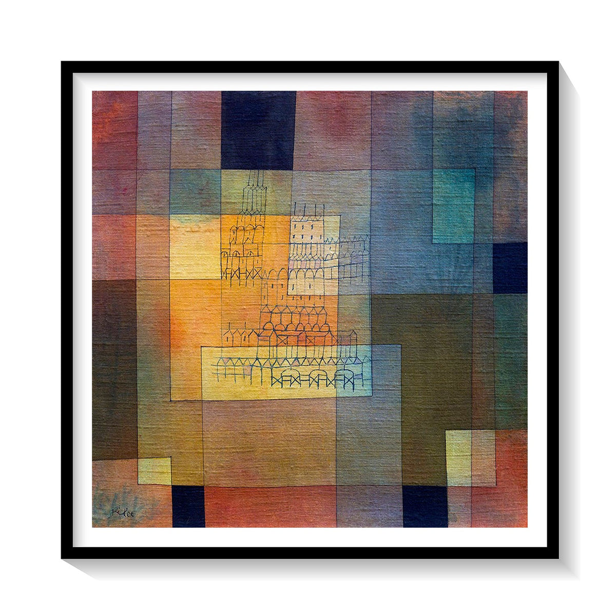 Buy Polyphonic Architecture Abstract Art Painting Online India at Best ...
