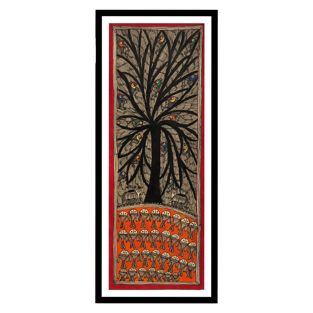 Tree of Life Madhubani Painting, Framed Art – Dessine Art